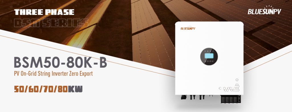 50-80kW Three Phase On-grid Solar Inverter - Bluesun Solar