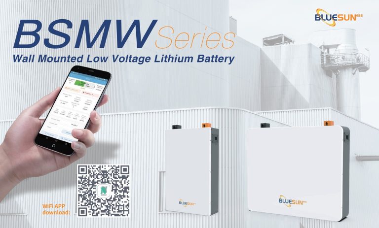 Wall-Mounted 51.2V 100A Lithium-Ion Battery with Advanced BMS - Bluesun ...