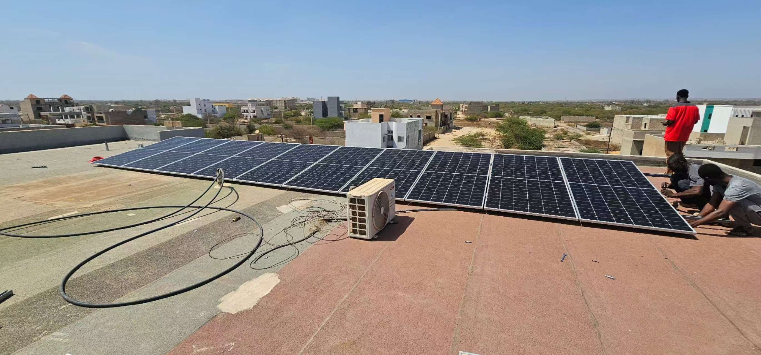 10KW Hybird Solar System in Senegal - Bluesun Solar