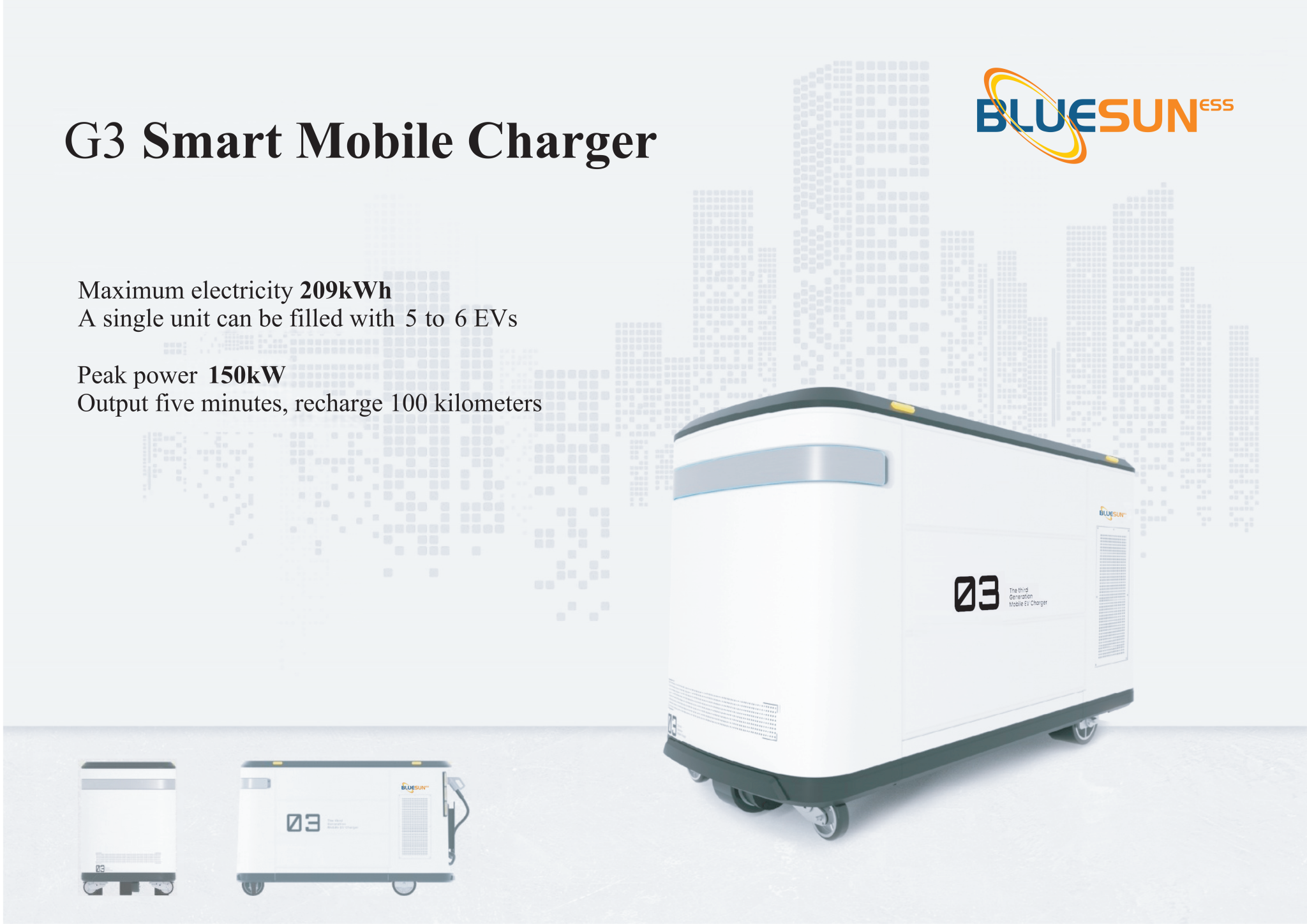 Portable EV Charging Station 150kW | Mobile DC EV Charger with Storage